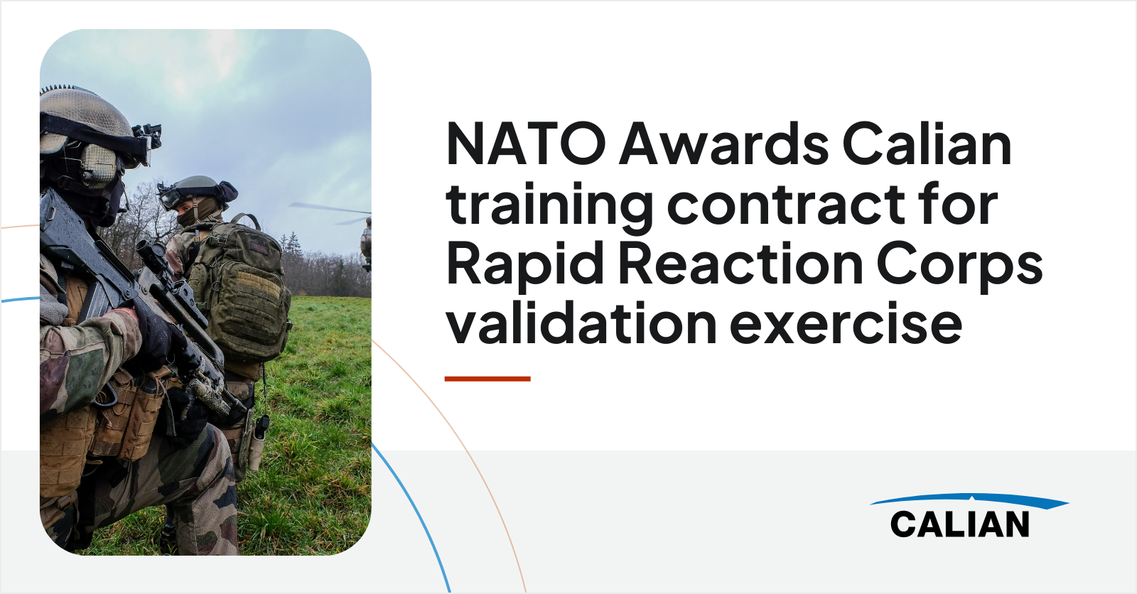 Calian wins NATO training contract for Rapid Reaction Corps validation ...