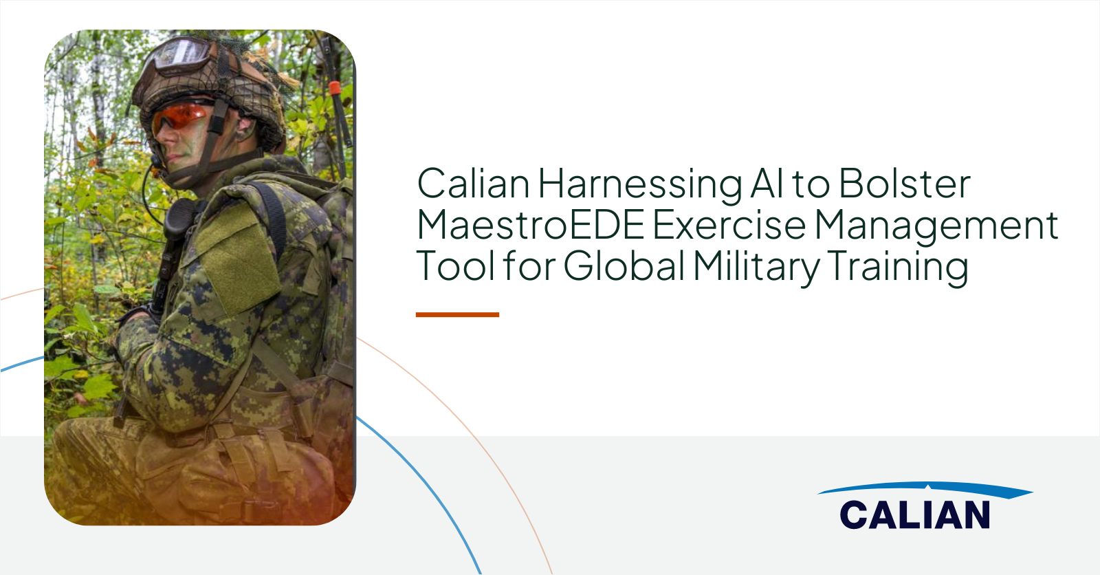 Calian Harnessing AI to Bolster MaestroEDE Exercise Management Tool for ...