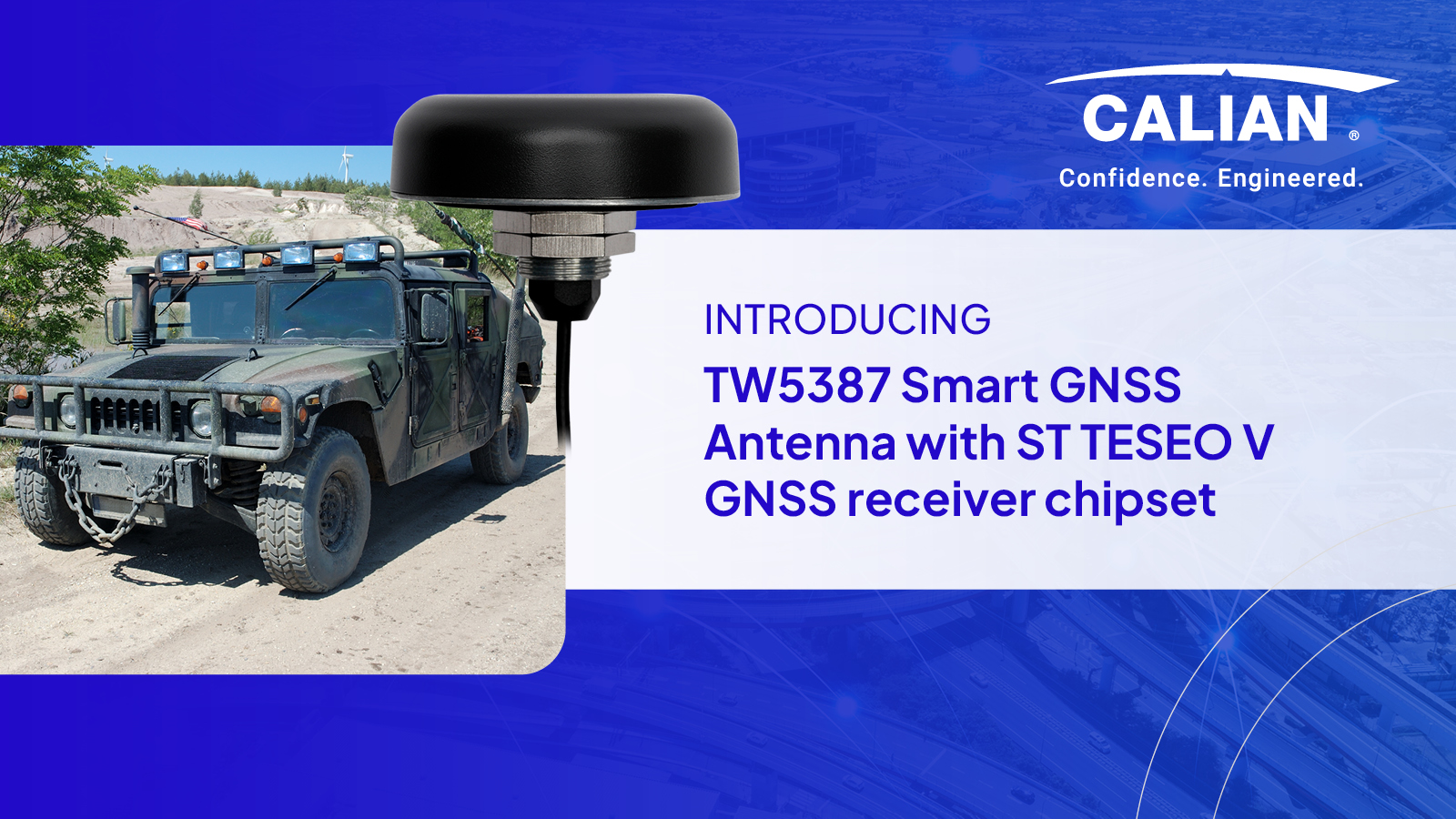 Calian introduces TW5387 Smart GNSS Antenna with ST TESEO V GNSS ...