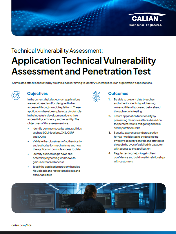 Application Technical Vulnerability Assessment and Penetration Test ...