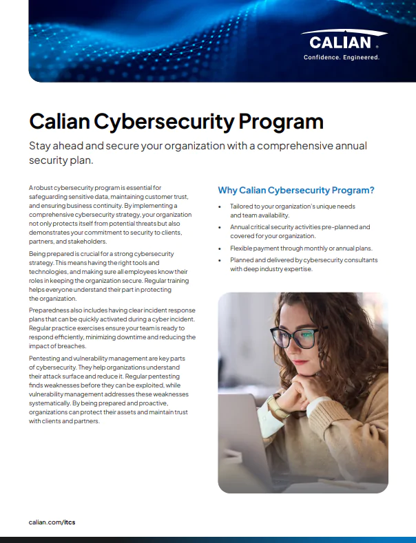 Calian Cybersecurity Program - IT and Cyber Solutions