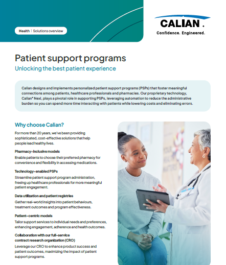 Patient support programs - Calian Health