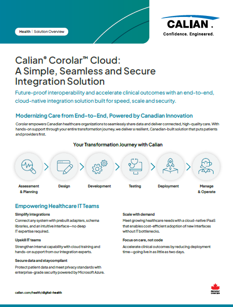 Calian® Corolar™ Cloud : Une solution d'intégration simple ...